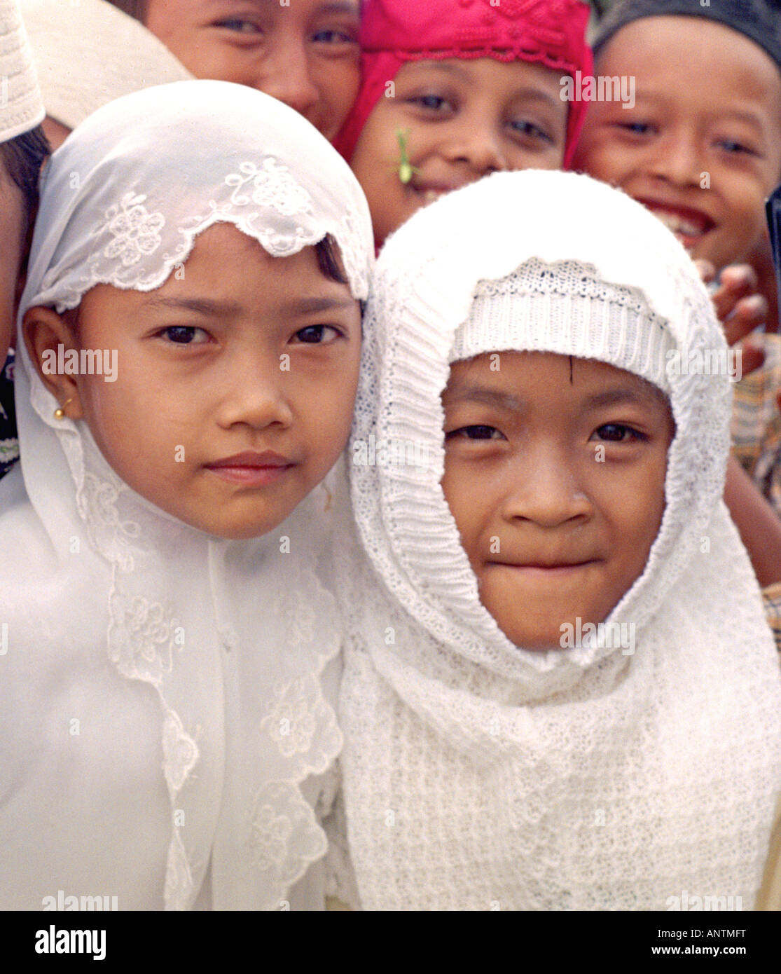 Two Moslem girls in Surabaya, Indonesia Stock Photo - Alamy