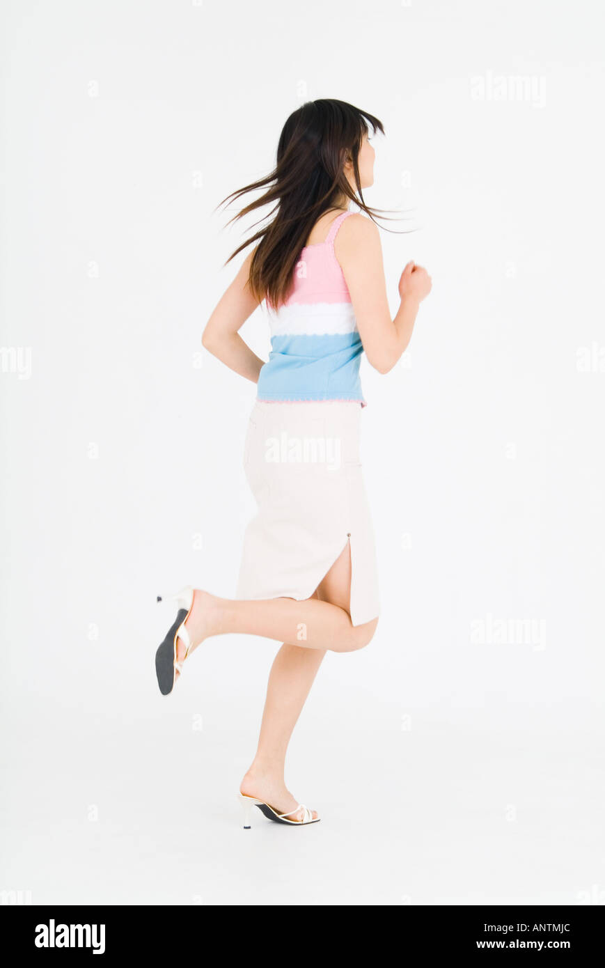 Running high heels hi-res stock photography and images - Alamy