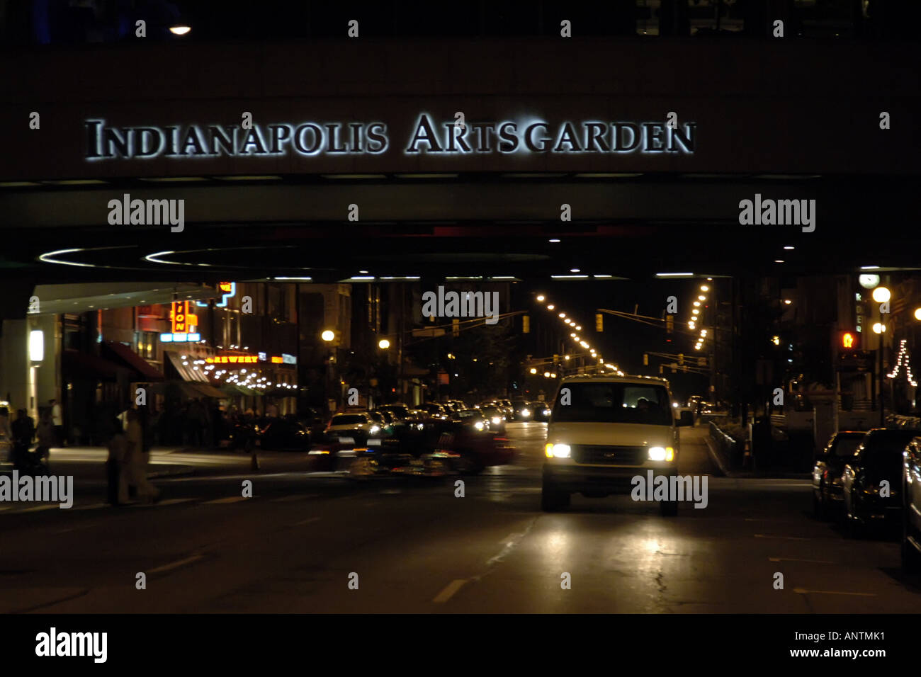 Indianapolis Night Time Indianapolis Downtown Monument Night