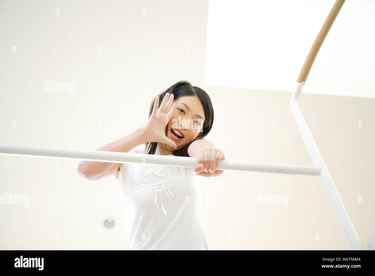 Woman calling out hi-res stock photography and images - Alamy
