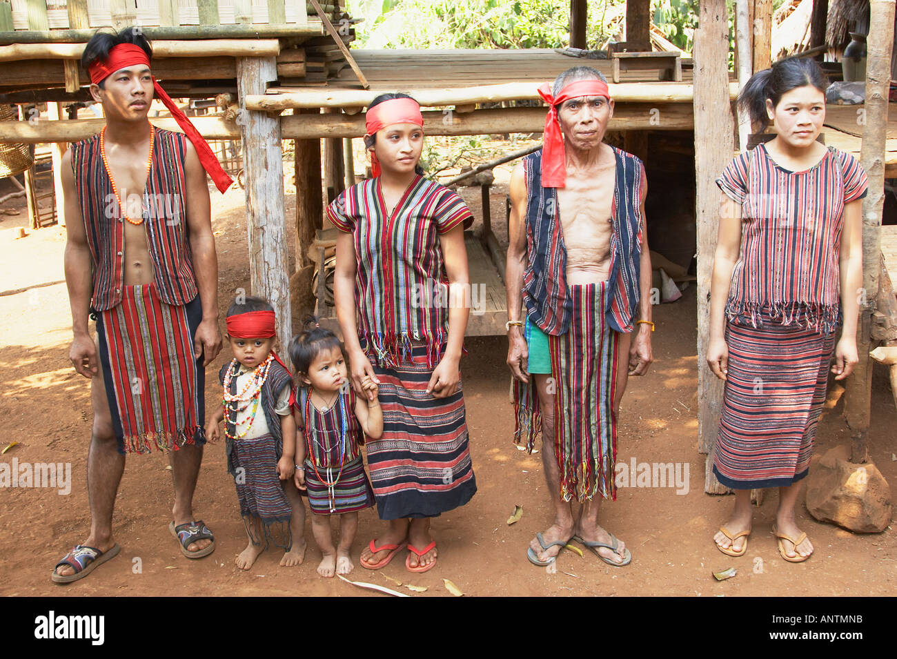Tribal Villagers Wearing Traditional Clothes Stock Photo - Alamy