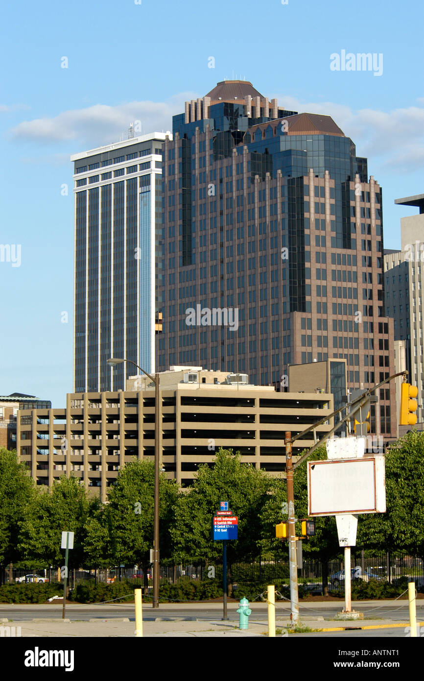 The Indianapolis city skyline Indiana IN Stock Photo - Alamy