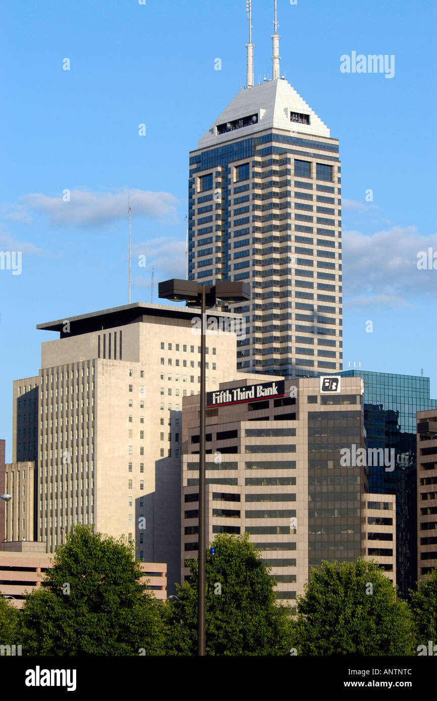 The skyline of Indianapolis city Indiana IN Stock Photo - Alamy