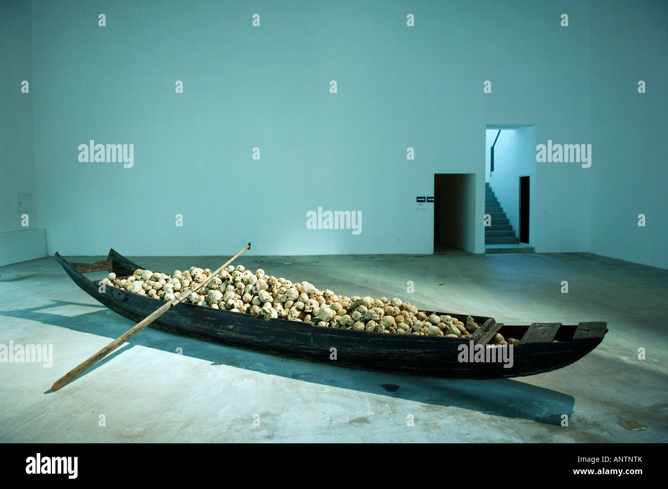 Exhibition of skulls at Factory 798 Art district Dashanzi Beijing China ...