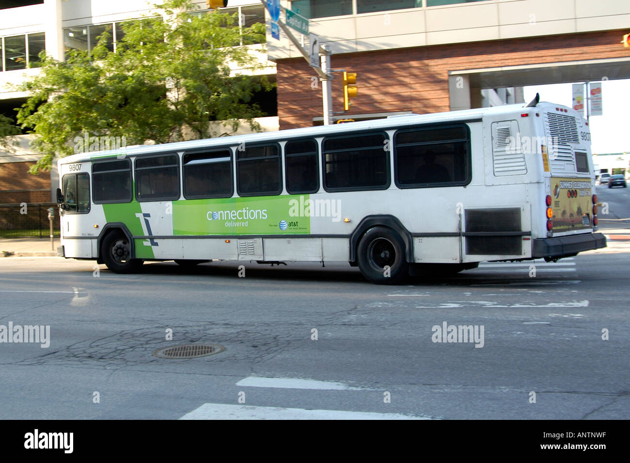 City Public transport in downtown Indianapolis, Indiana IN Stock Photo ...