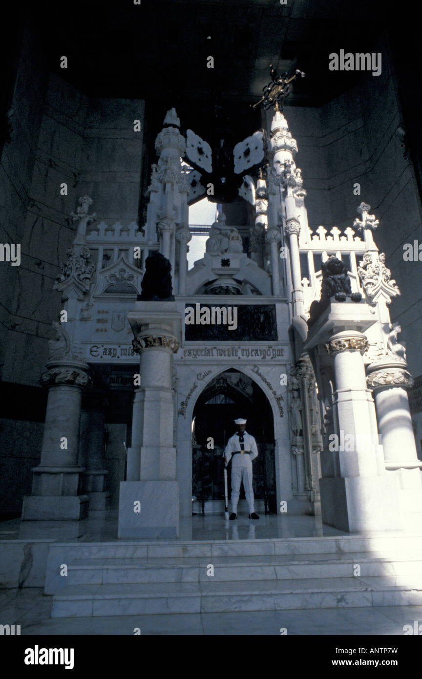 Christopher Columbus' Tomb in the Faro a Colon or Columbus lighthouse ...