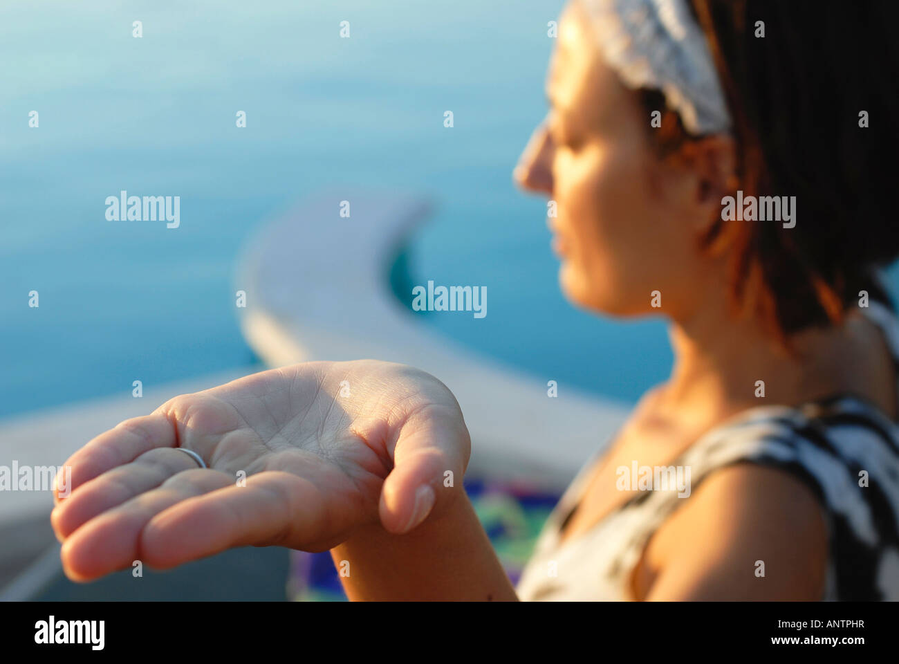 Woman Palm Of The Hand High Resolution Stock Photography and Images - Alamy