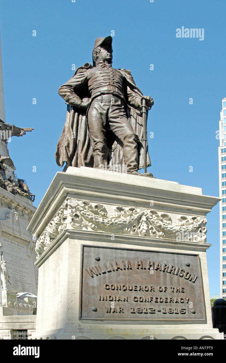 Monument to William Harrison in Monument cirlce Indianapolis, Indiana ...