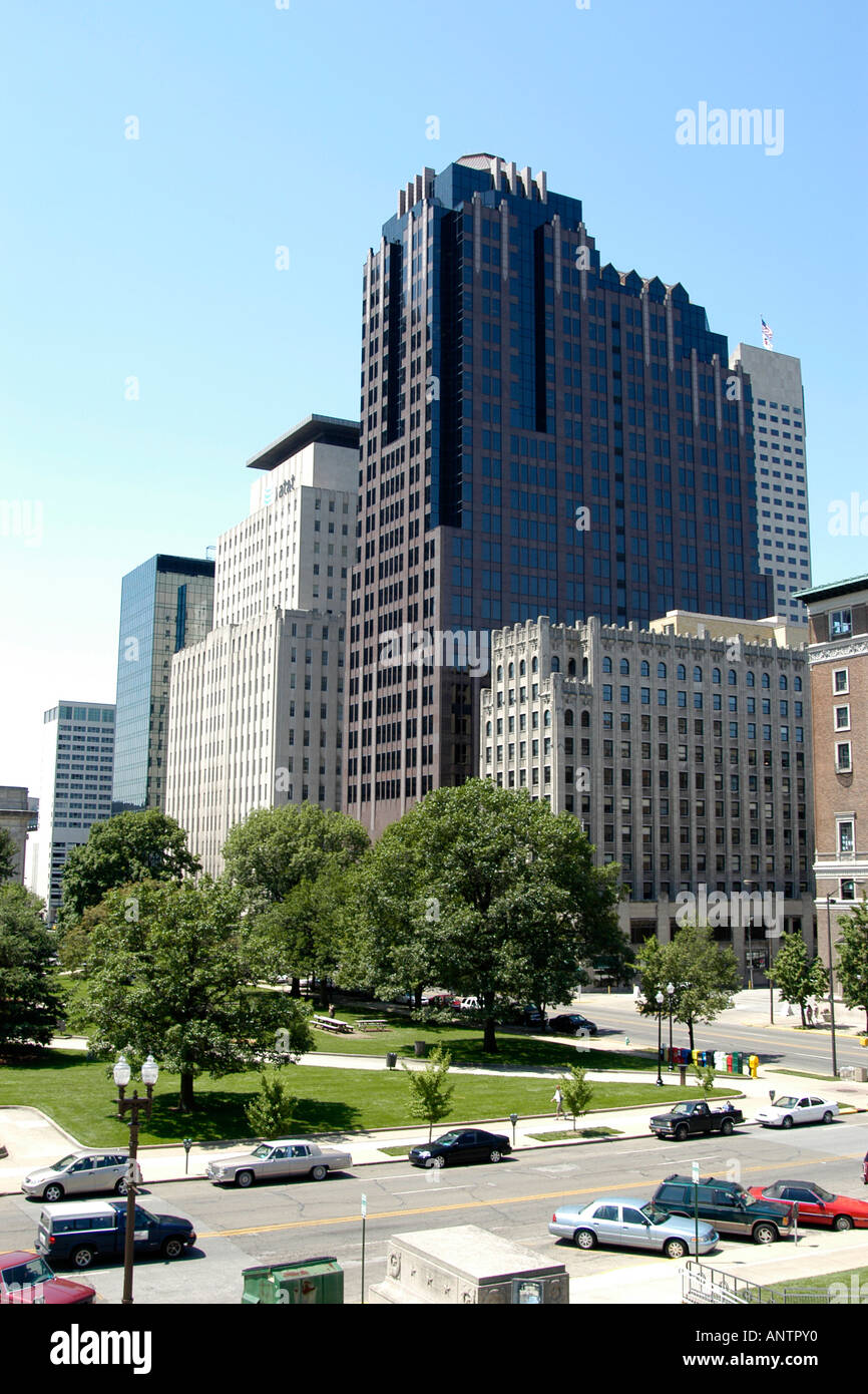 The Indianapolis city skyline Indiana IN Stock Photo - Alamy