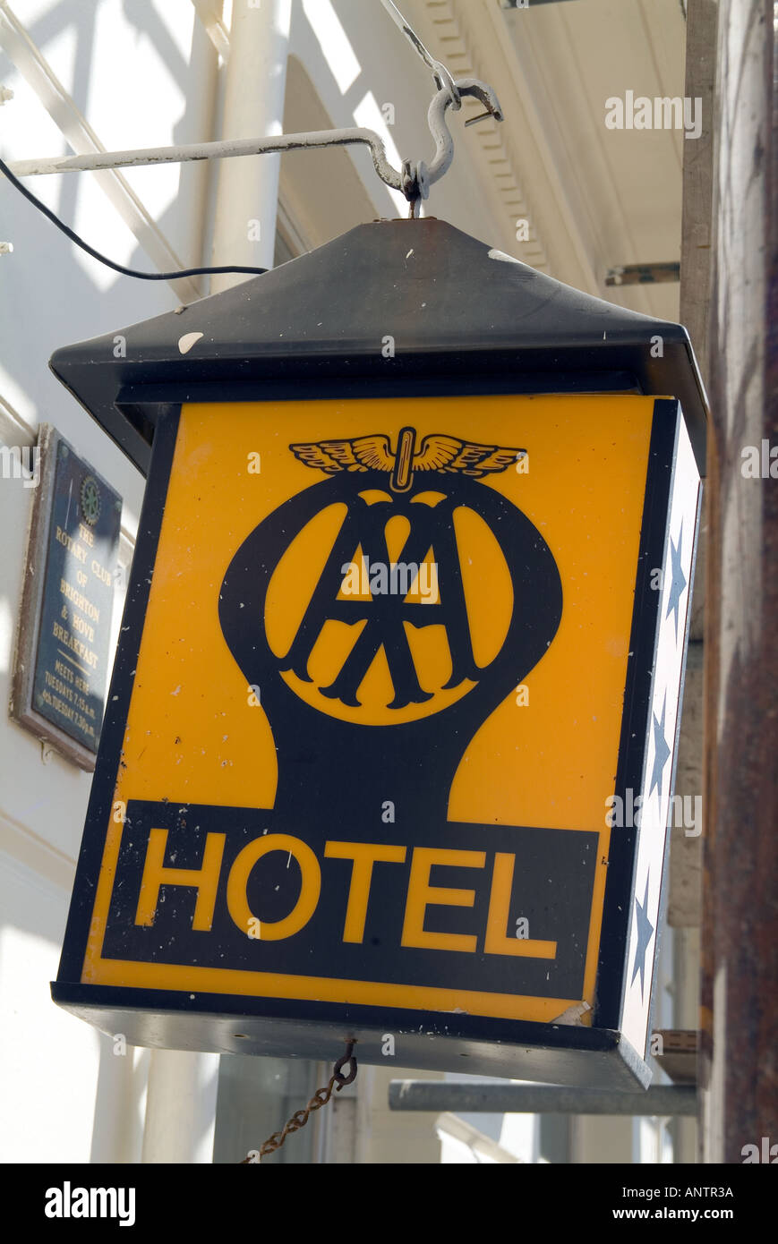 Old aa hotel sign hi-res stock photography and images - Alamy