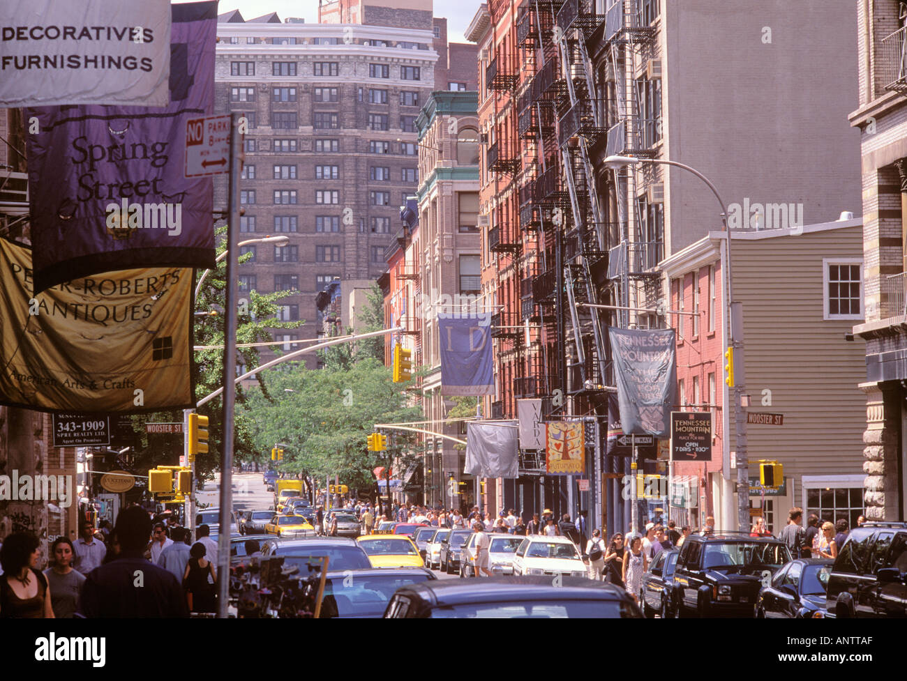 Spring Street SOHO Manhattan New York Stock Photo - Alamy