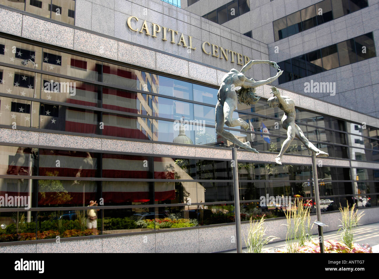 The Capital Center in Downtown Indianapolis Indiana IN Stock Photo - Alamy