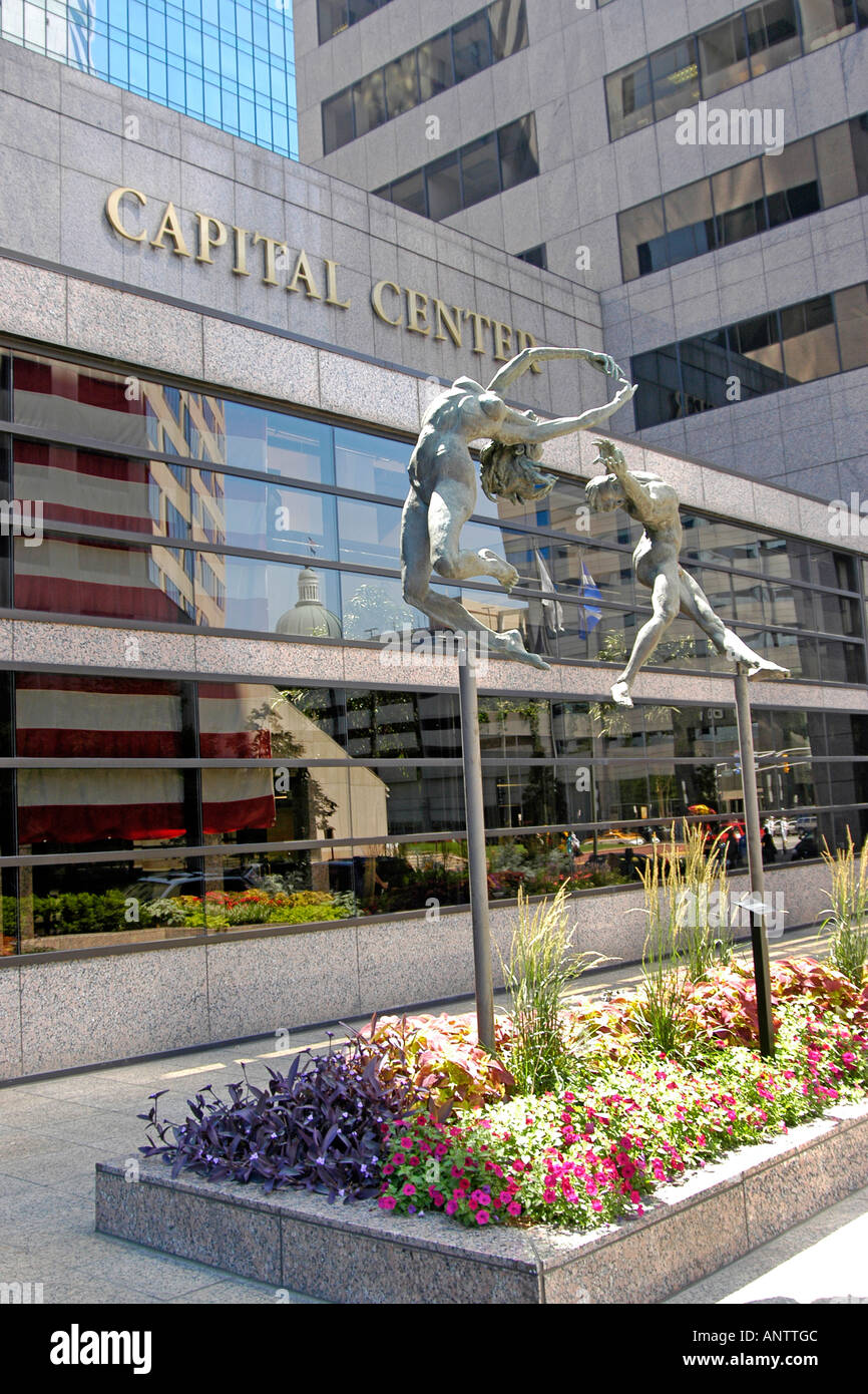 The Capital Center in Downtown Indianapolis Indiana IN Stock Photo - Alamy