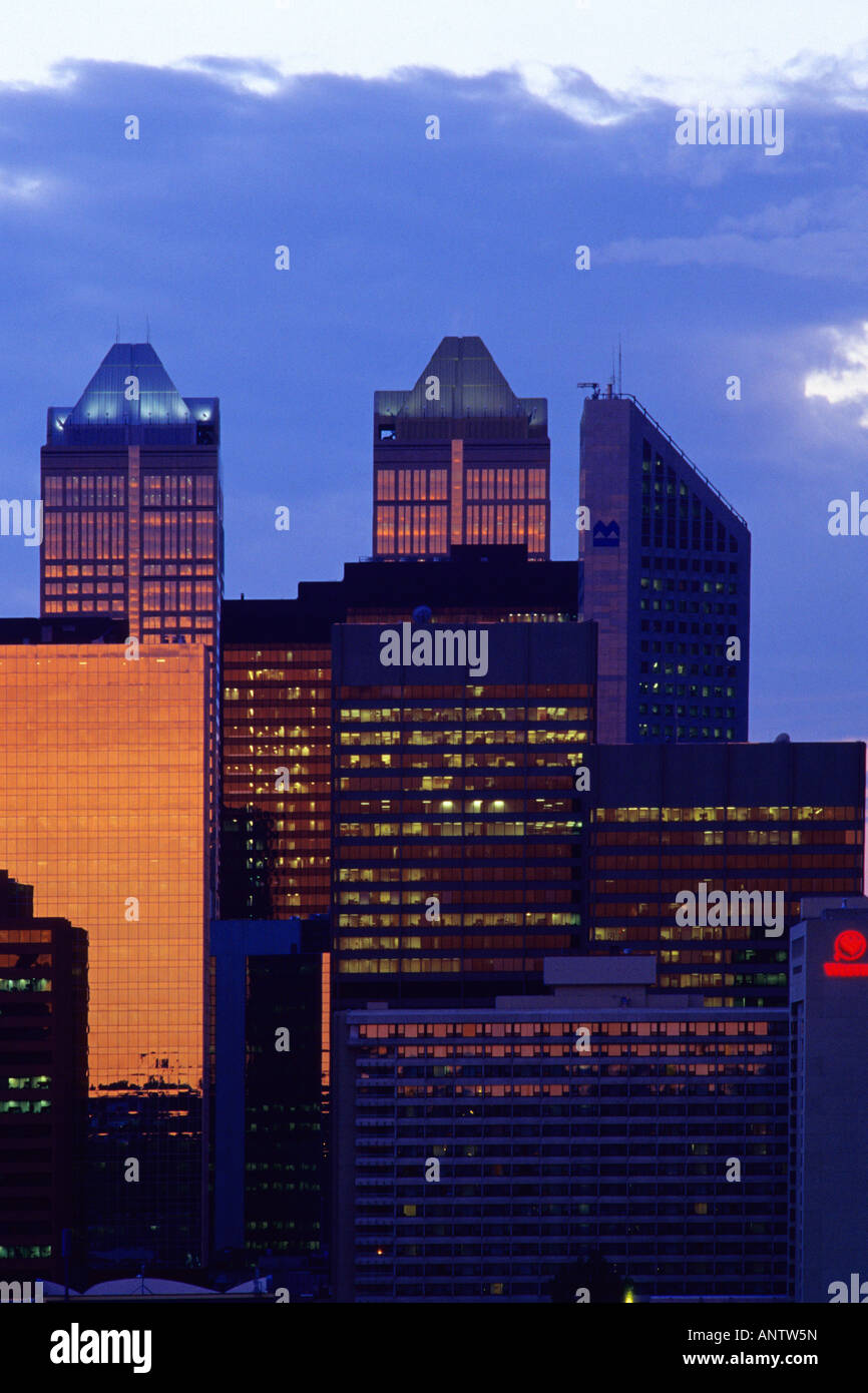 Calgary Skyline at Dusk, Alberta, Canada Stock Photo - Alamy