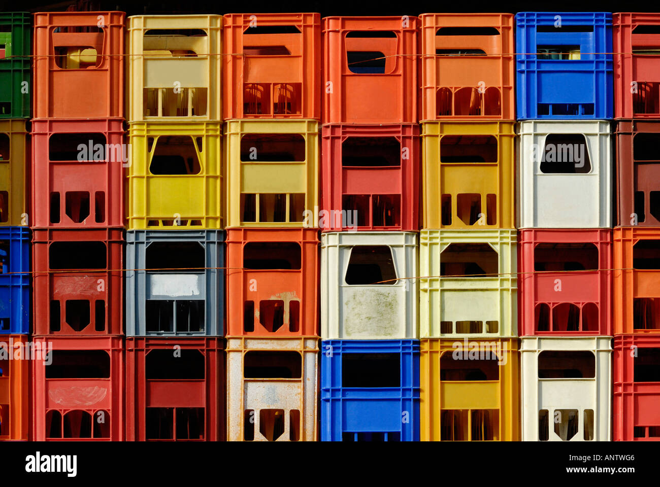 Stacks plastic box containers hi-res stock photography and images - Alamy