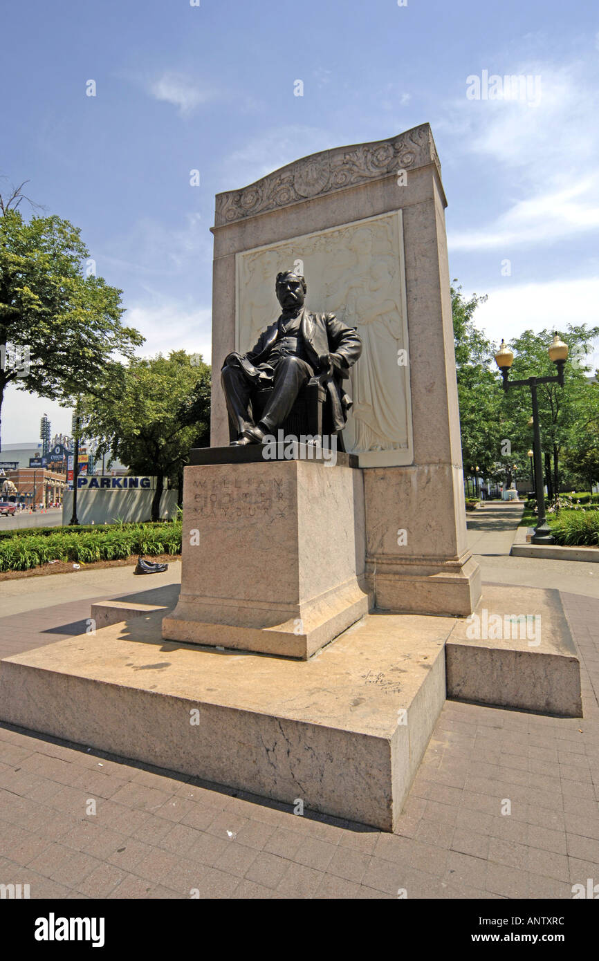 Statue of William Maybury in Downtown Detroit Michigan MI Stock Photo ...