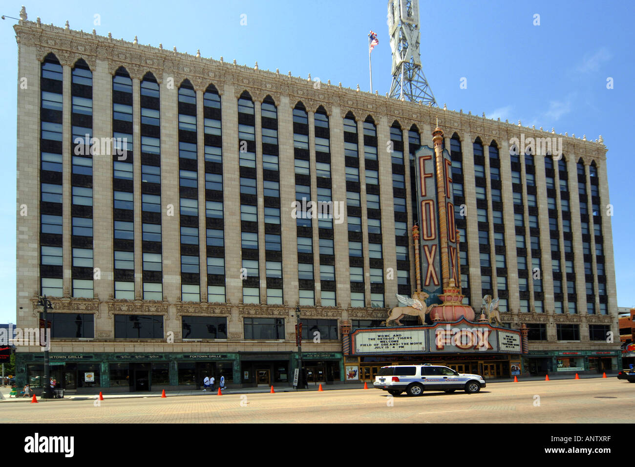 The Fox Theater in Downtown Detroit Michigan MI Stock Photo - Alamy