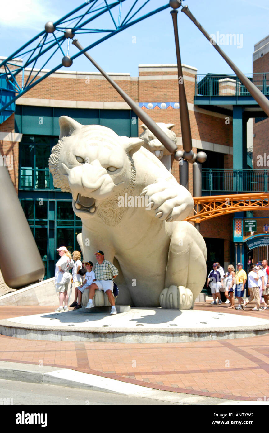 Comerica Park Baseball stadium Detroit Michigan MI home to the Detroit ...