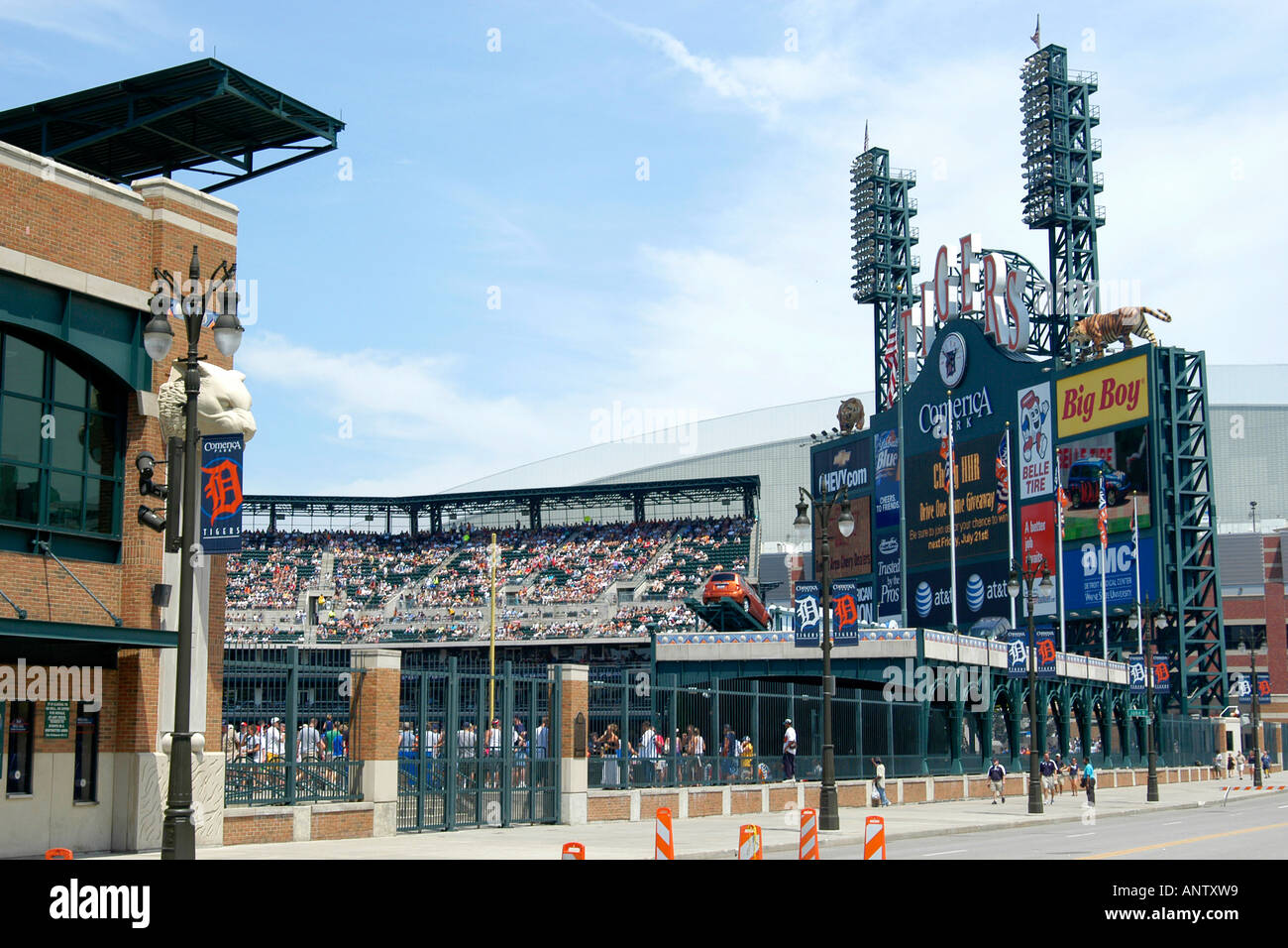 Comerica Park Baseball stadium Detroit Michigan MI home to the Detroit ...