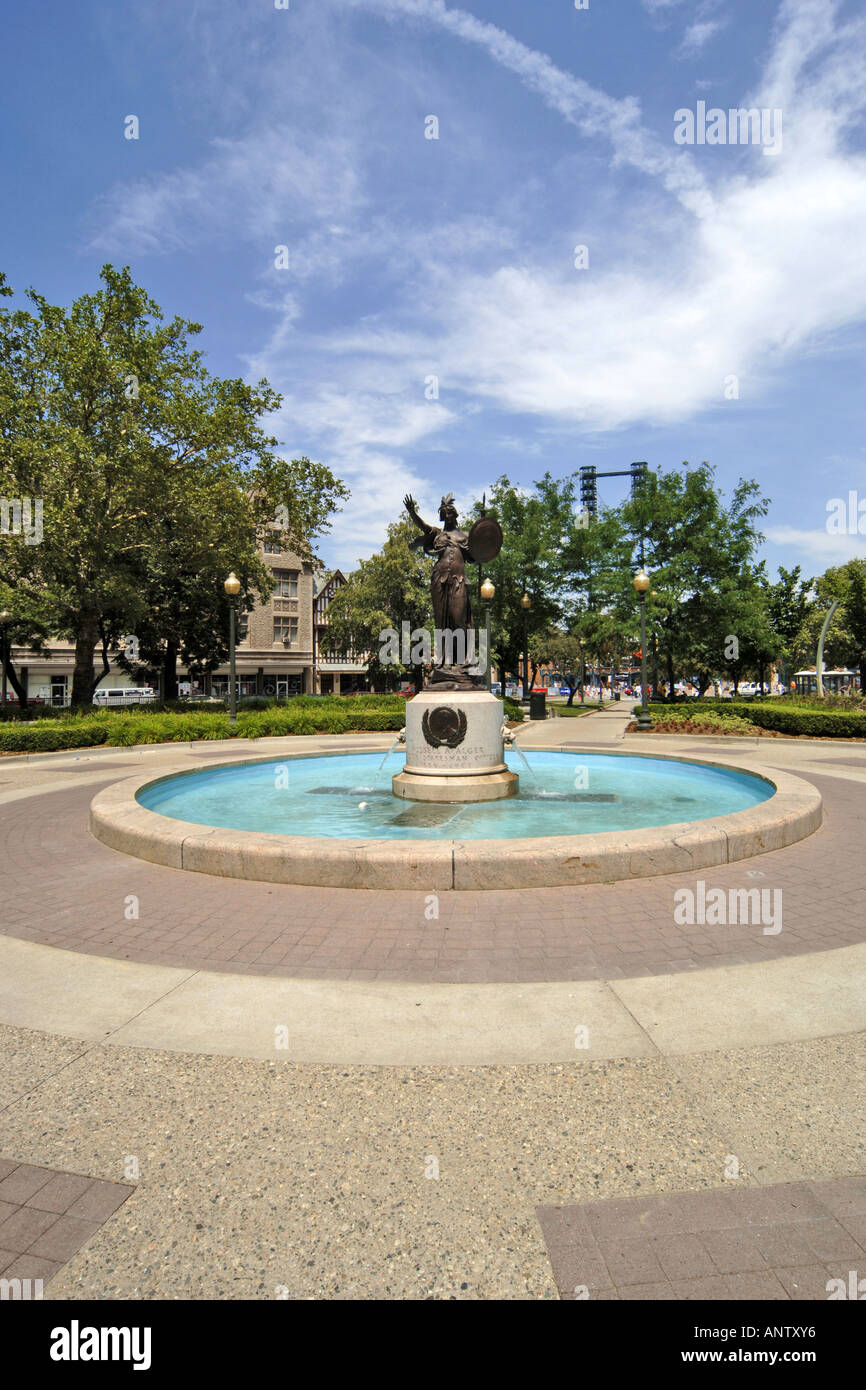 Fountain in the Grand Circus Park Detroit Michigan MI Stock Photo - Alamy