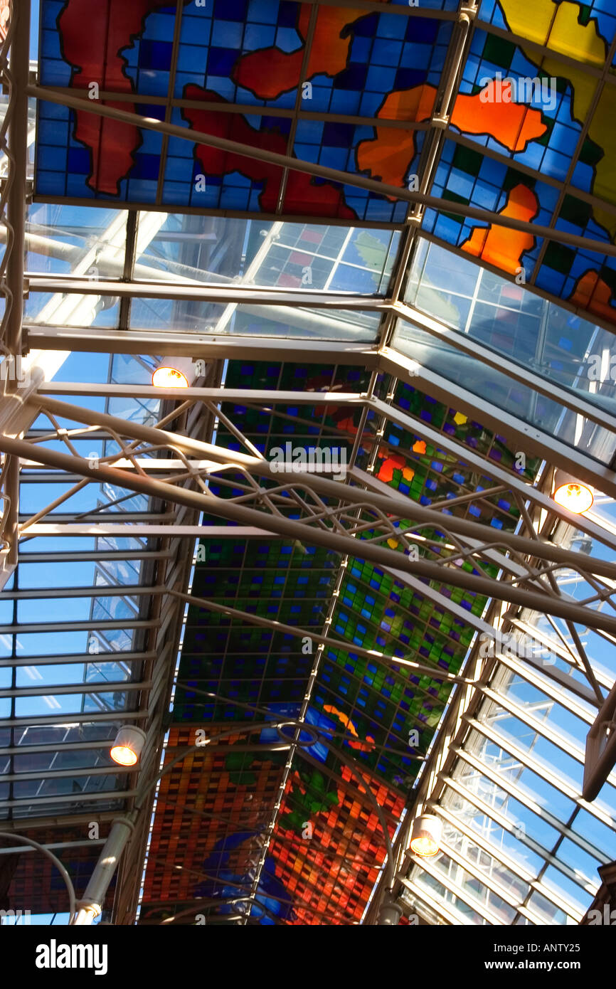 Colourful Modern Roof over The Victoria Quarter Shopping Arcade in ...