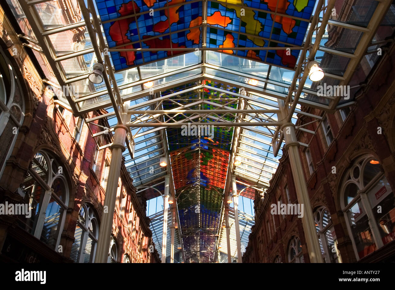 Colourful Modern Roof over The Victoria Quarter Shopping Arcade in ...