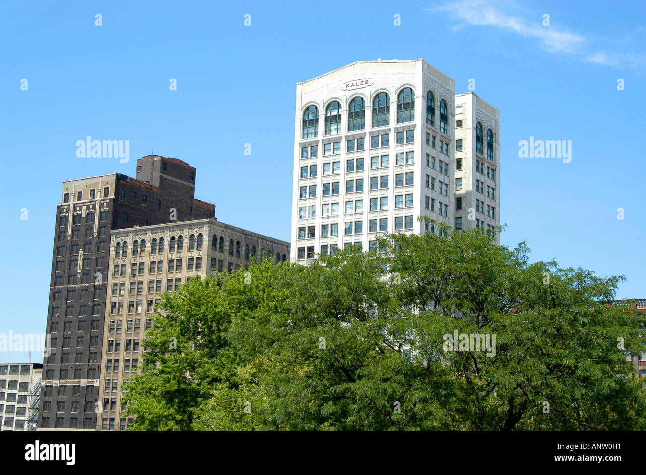 Buildings in downtown Detroit Michigan MI Stock Photo - Alamy