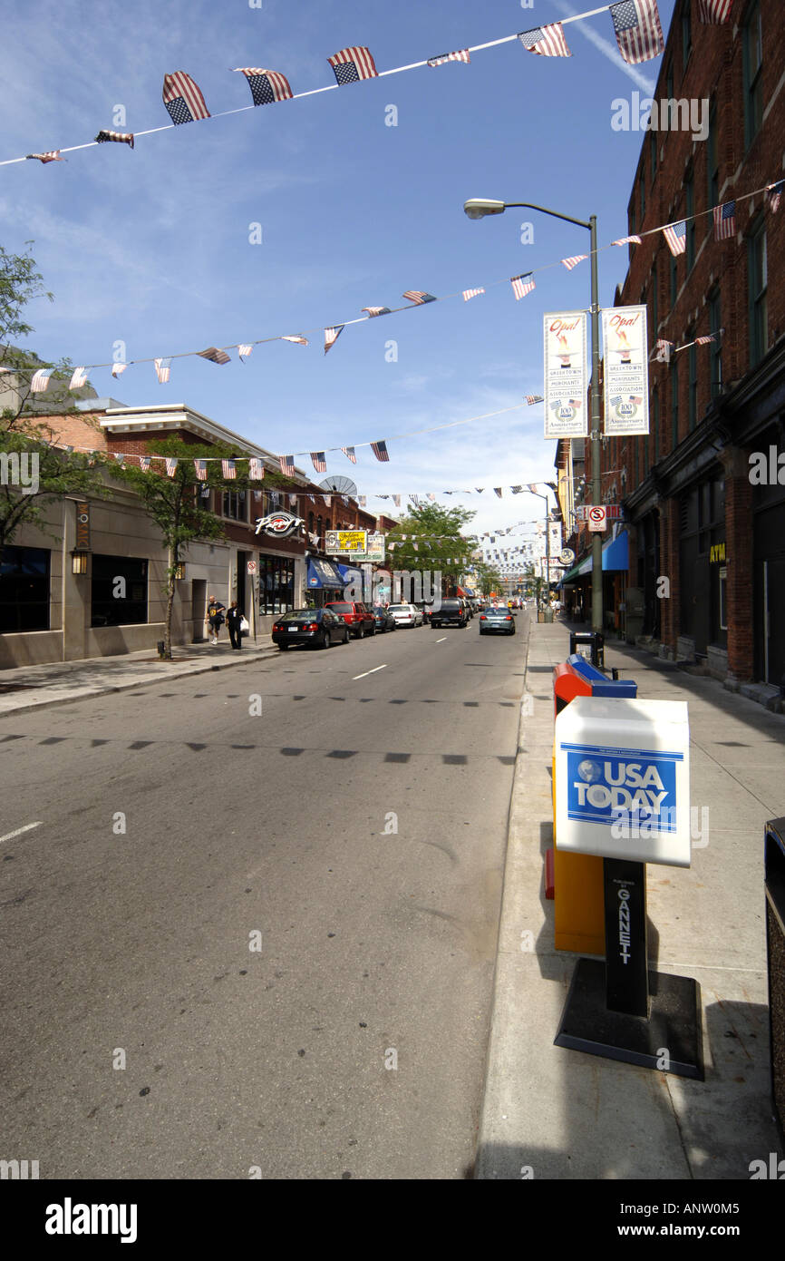 Greektown district in Detroit Michigan MI Stock Photo - Alamy