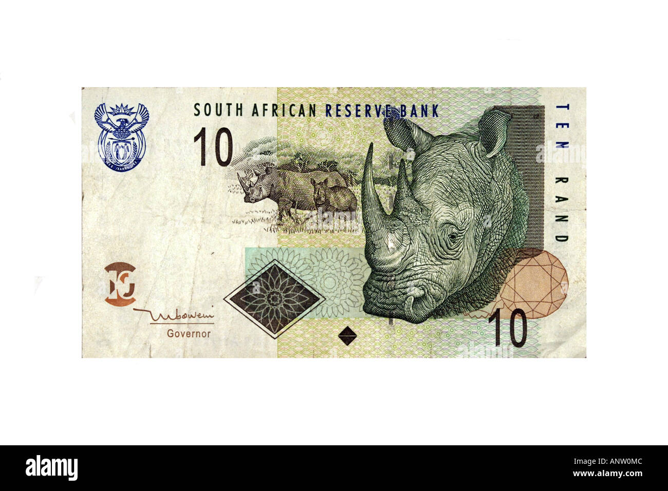 Ten rand banknote Cut Out Stock Images & Pictures - Alamy