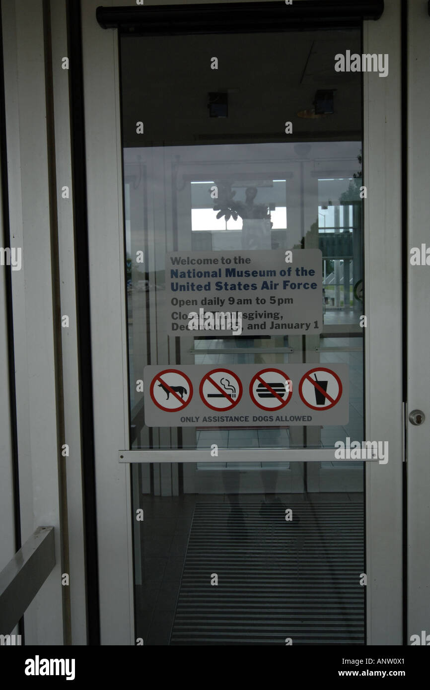 Door to the Wright Patterson Air Force Museum in Dayton, Ohio Stock ...