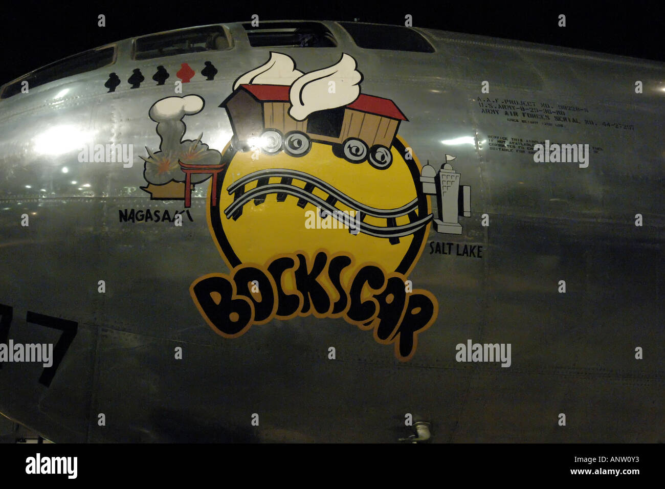 B29 Superfortress Bockscar that dropped the atomic bomb on Nagasaki at ...