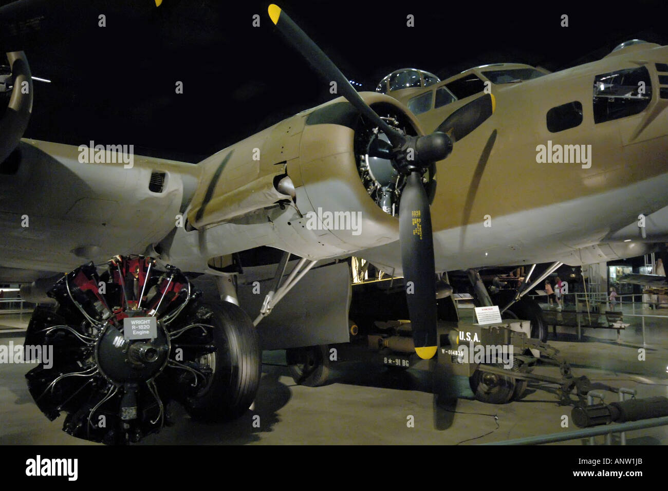 B17 Flying Fortress at the Wright Patterson Air Force Museum in Dayton ...