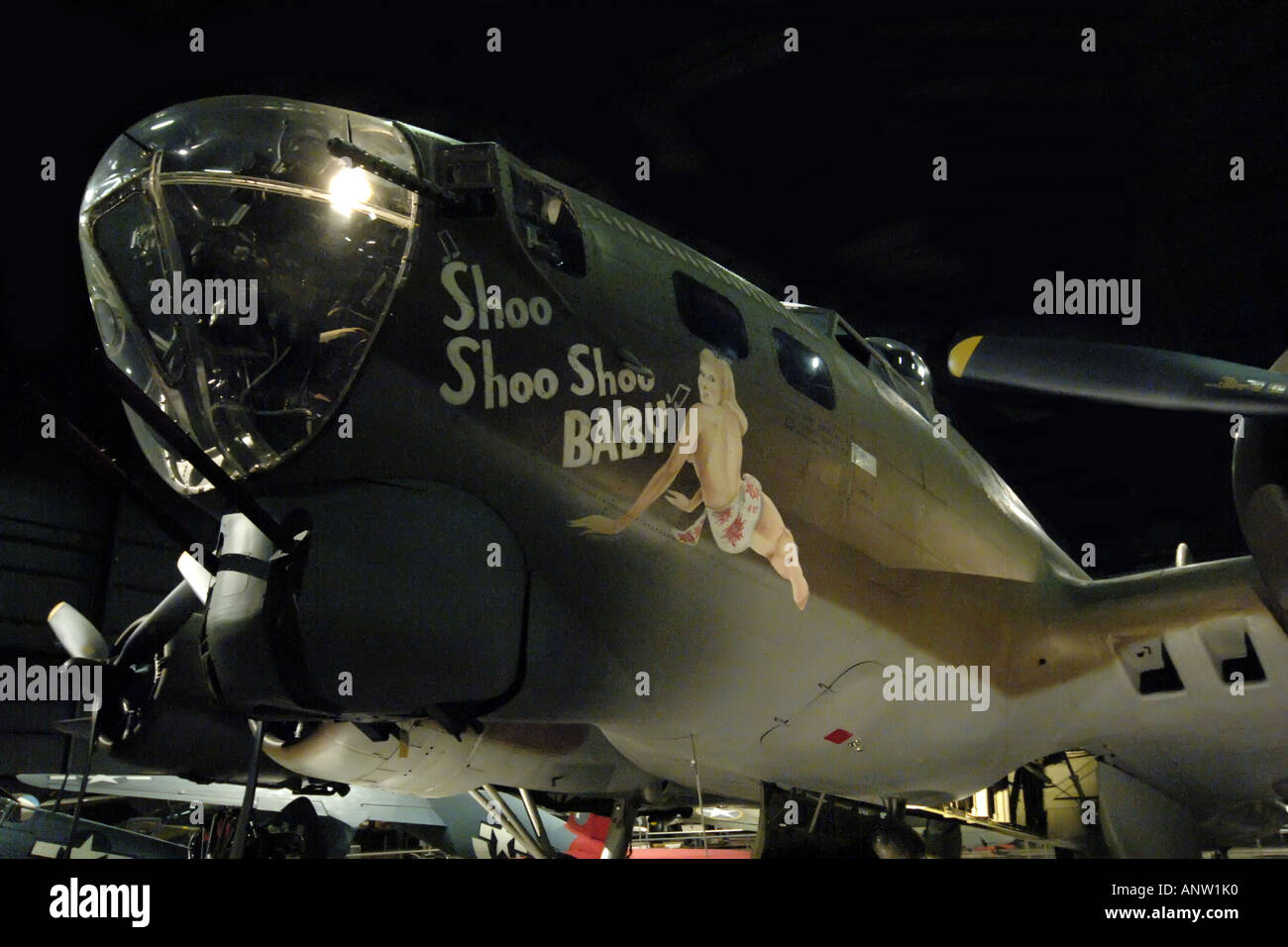 B17 Flying Fortress at the Wright Patterson Air Force Museum in Dayton ...