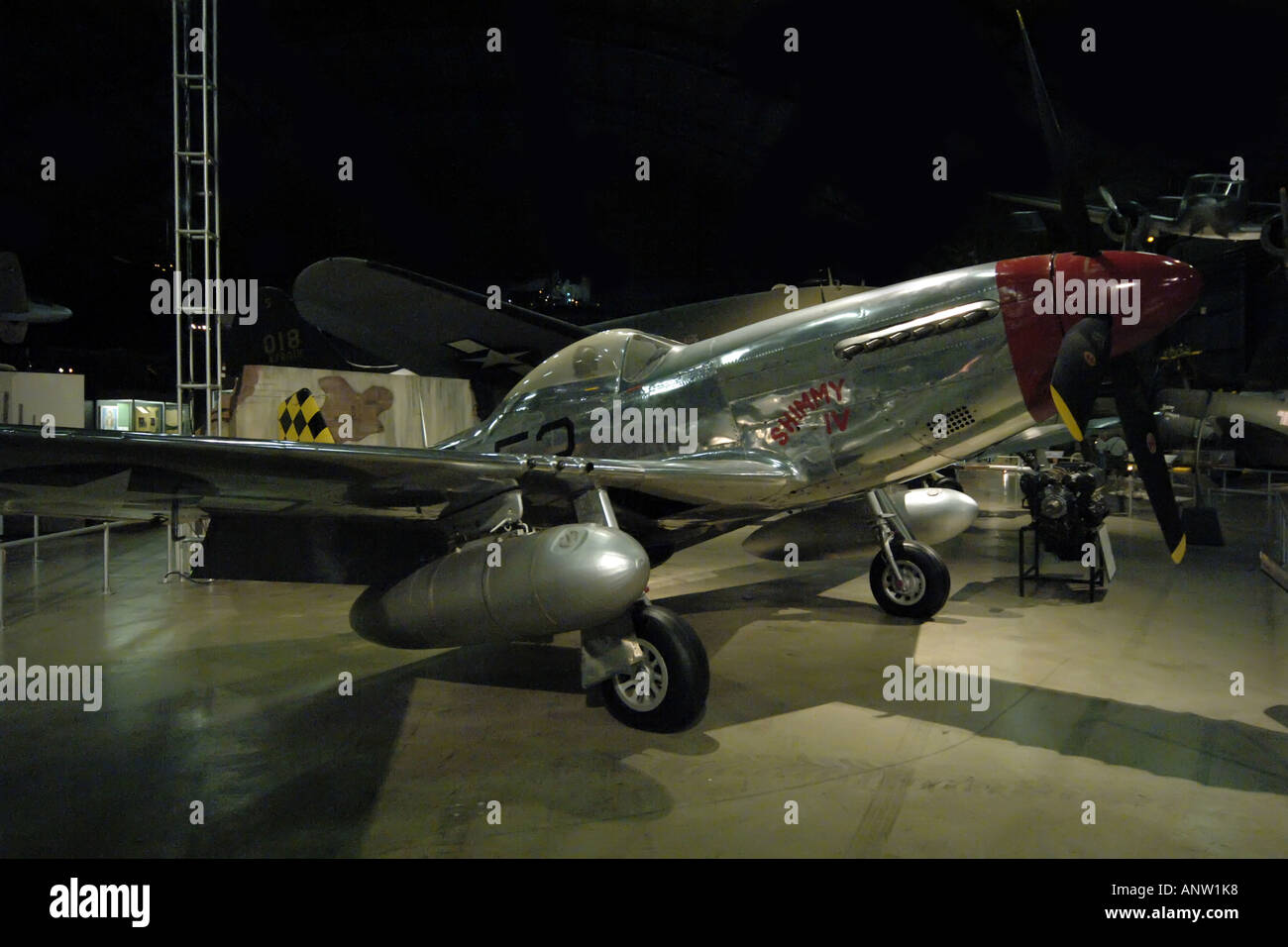 P51 Mustang at the Wright Patterson Air Force Museum in Dayton, Ohio ...