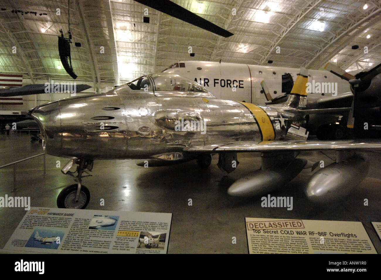 F 86 Sabre Korean war fighterplane at the Wright Patterson Air Force ...