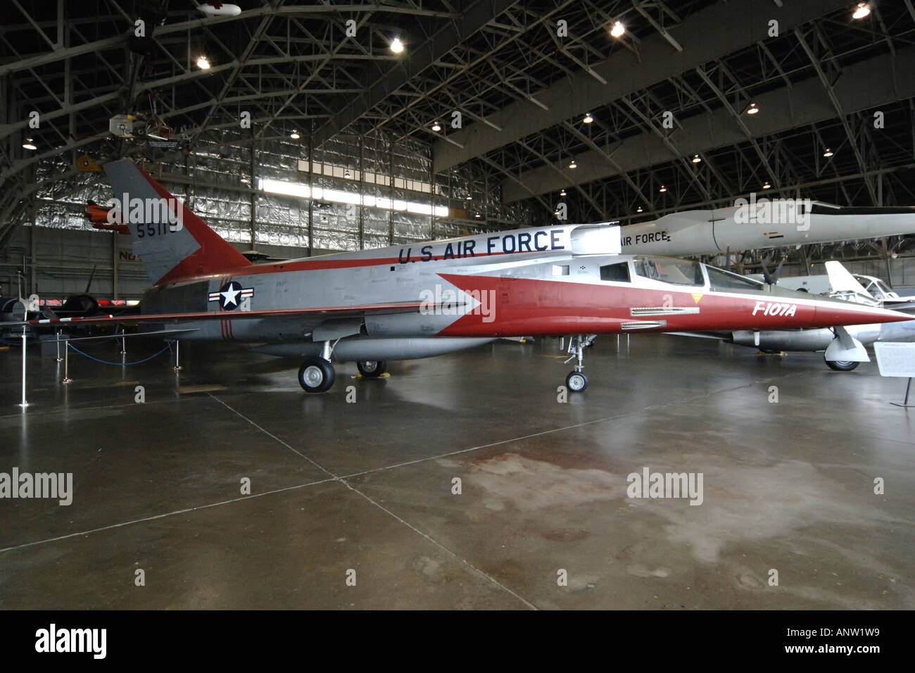 An F107A Experimental supersonic jet fighter at the Wright Patterson ...