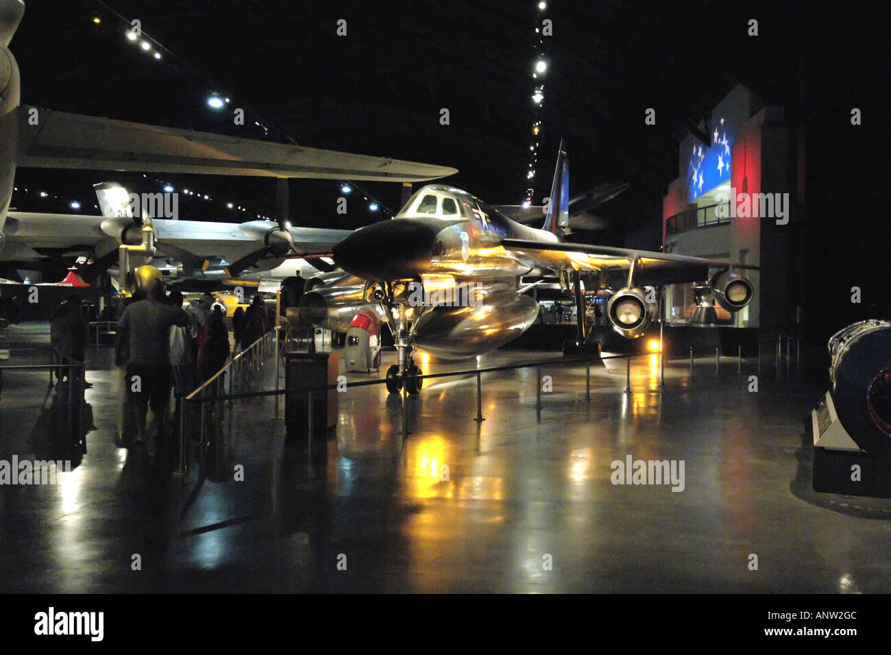 A 1970s Hustler Nuclear Bomber at the Wright Patterson Air Force Museum ...