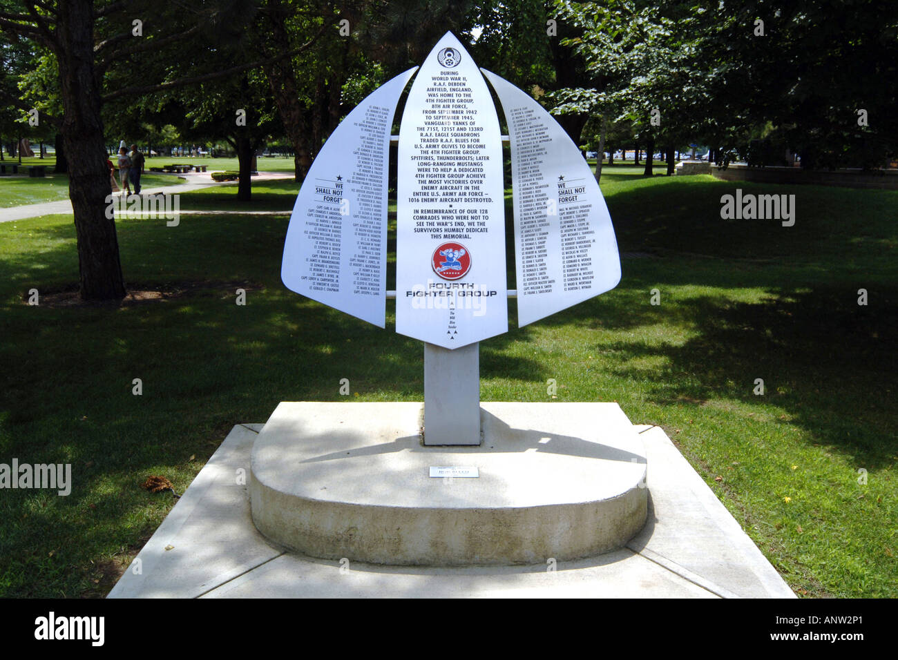 USAF Memorial Park at the Wright Patterson Air Force Museum in Dayton ...