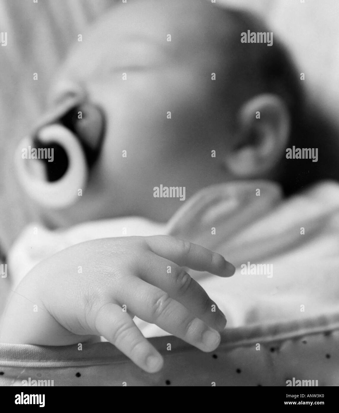 Happy girl in baby Black and White Stock Photos & Images - Alamy