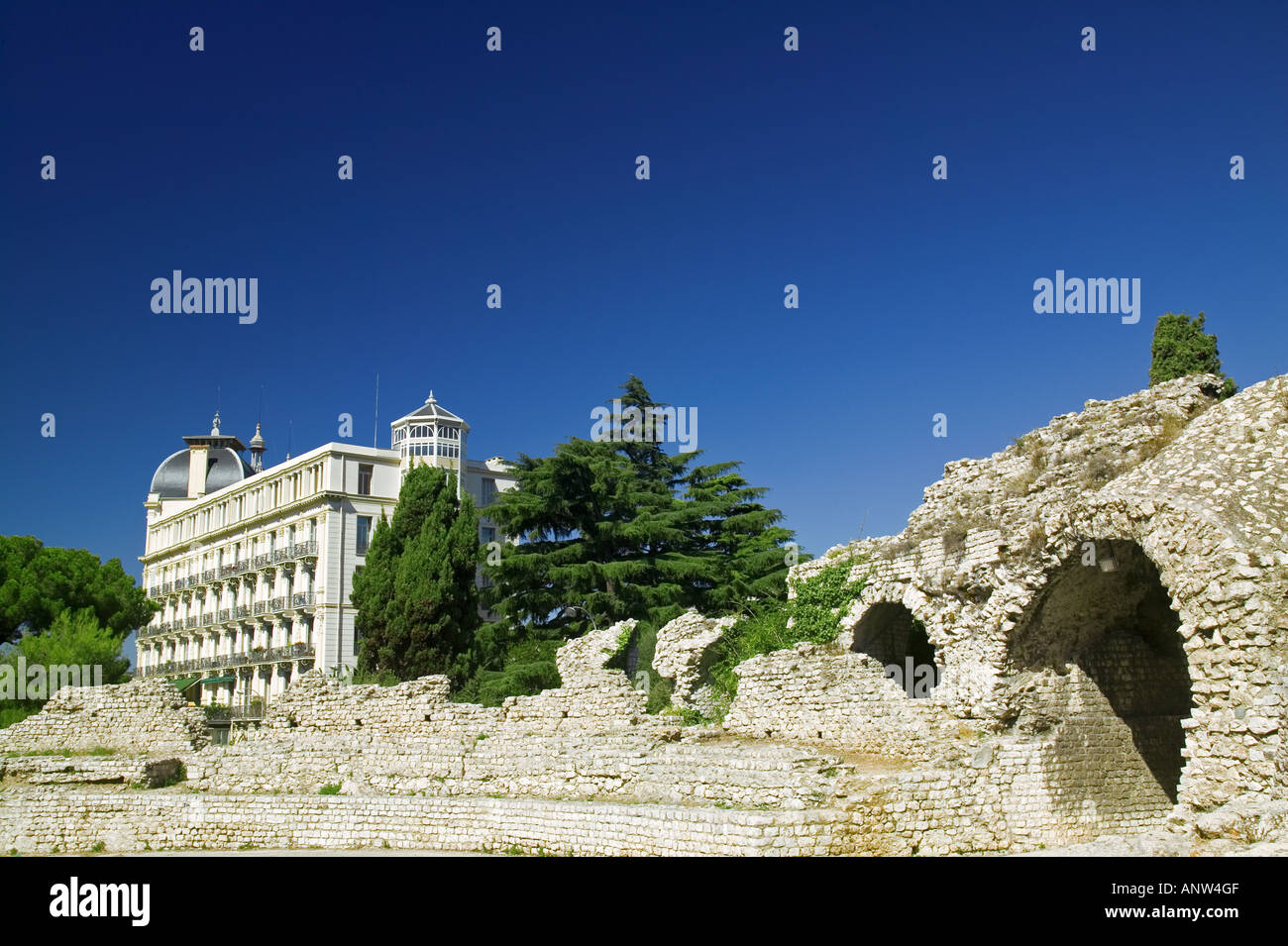 Roman ruins - Cimiez - Nice - French Riviera - France Stock Photo - Alamy