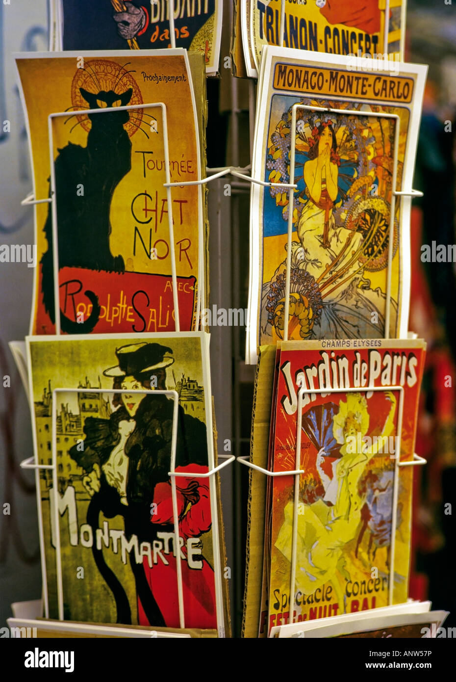 vintage french postcards paris Stock Photo - Alamy