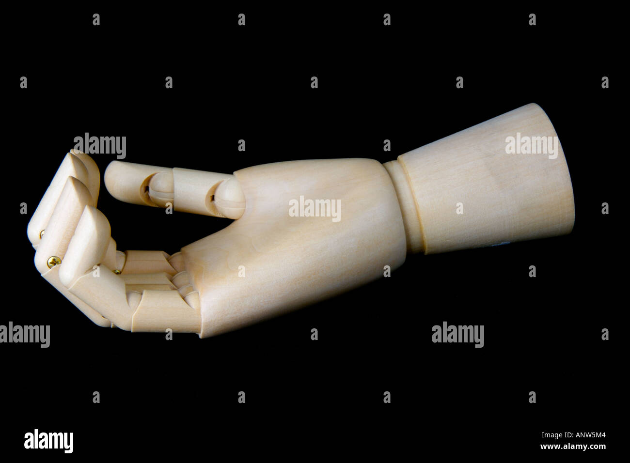 A wooden artists modelling hand Stock Photo - Alamy