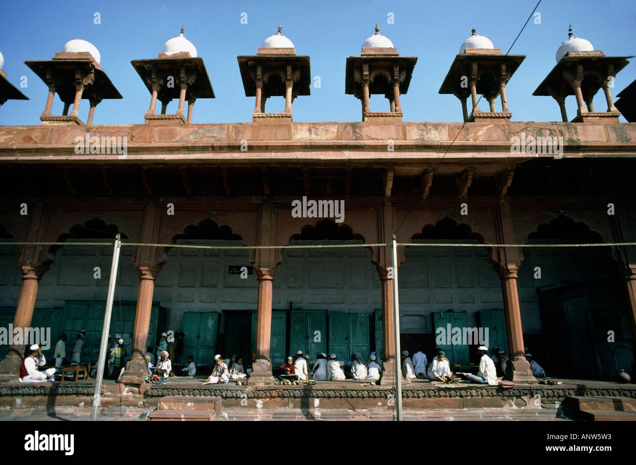 koran school mosque djama masjid city of new dehli india Stock Photo ...