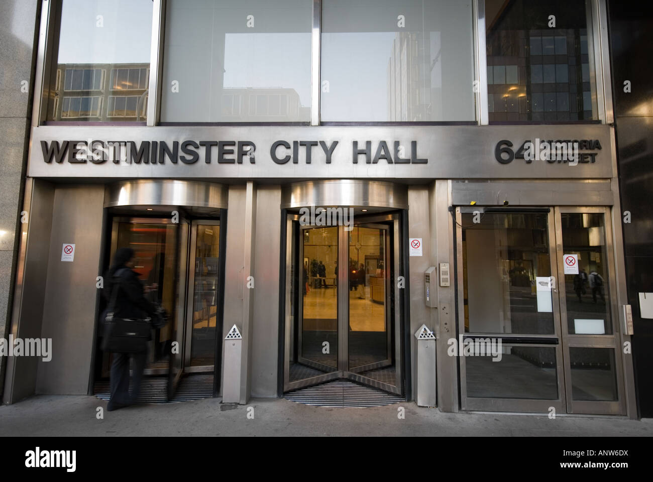 Westminster city hall entrance london Stock Photo - Alamy