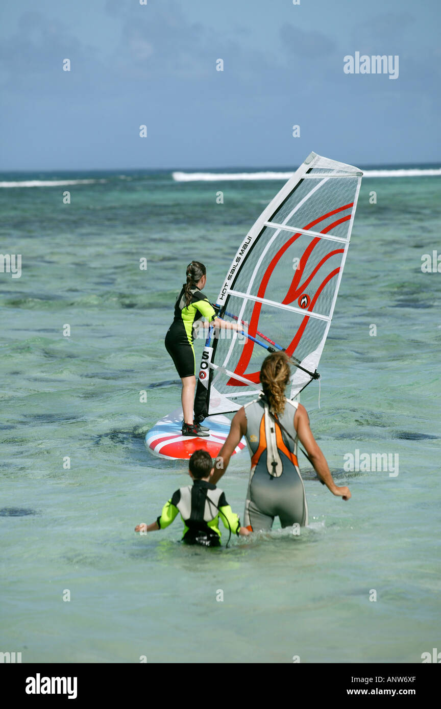 Windsurfing and child hi-res stock photography and images - Alamy