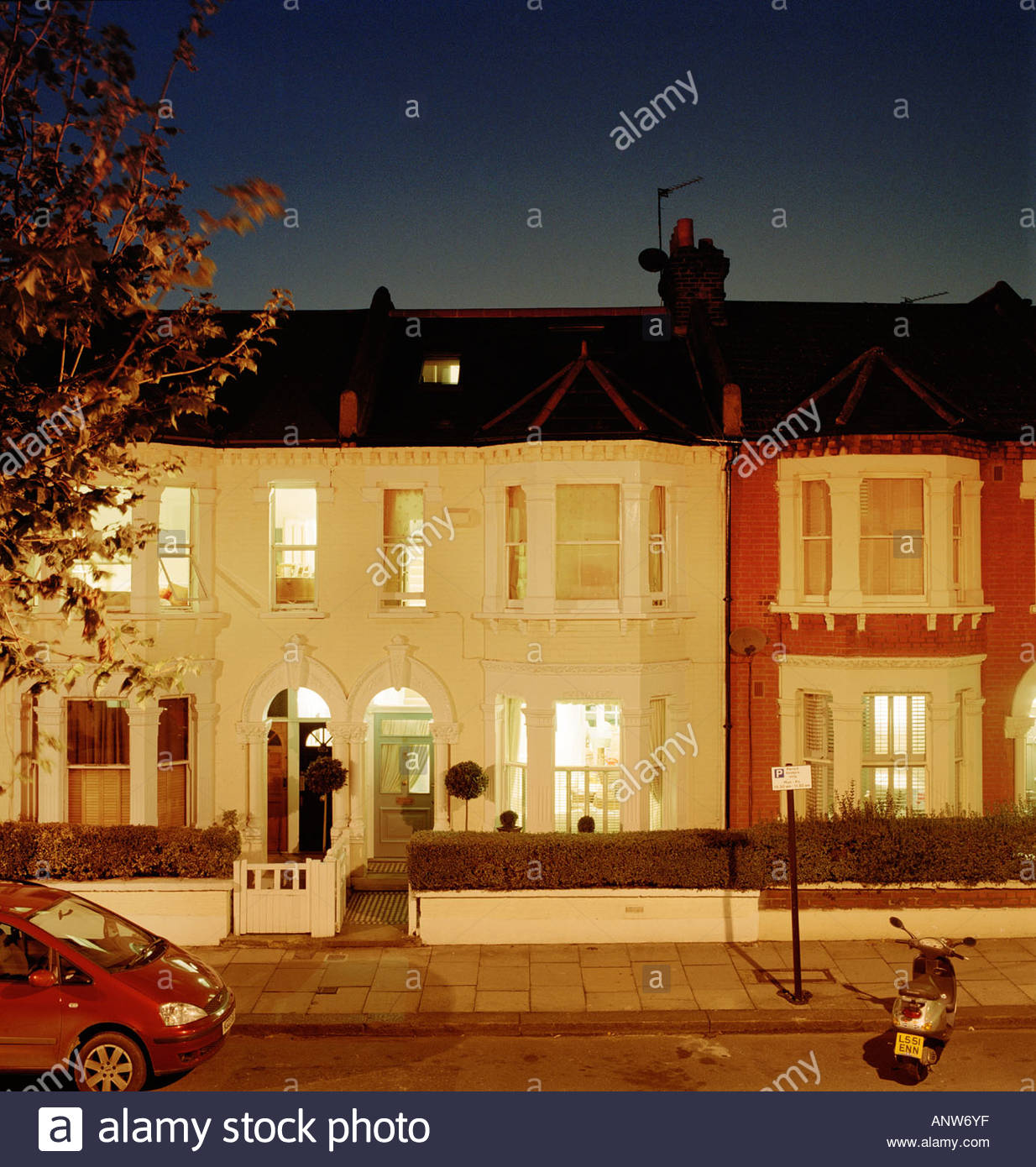 Victorian House London And Night Stock Photos & Victorian House London ...