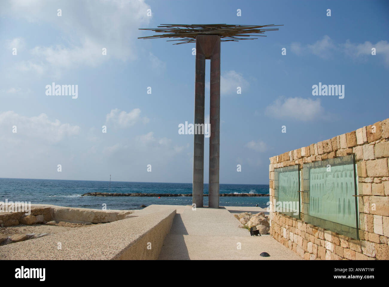 Sculptures in memory of the EOKA freedom fighters Stock Photo - Alamy
