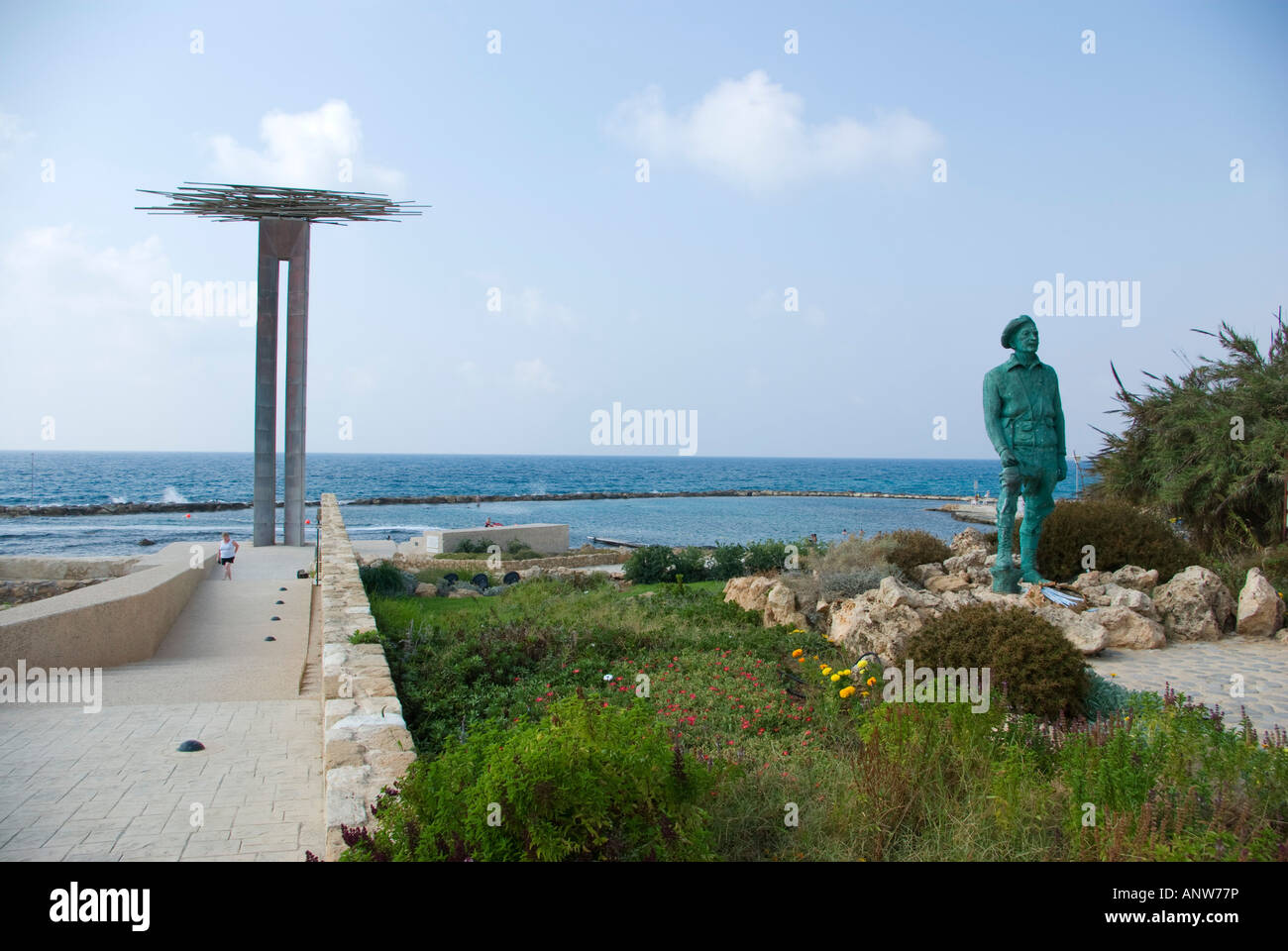 Sculpture and statue of George (Digenis) Grivas Stock Photo - Alamy