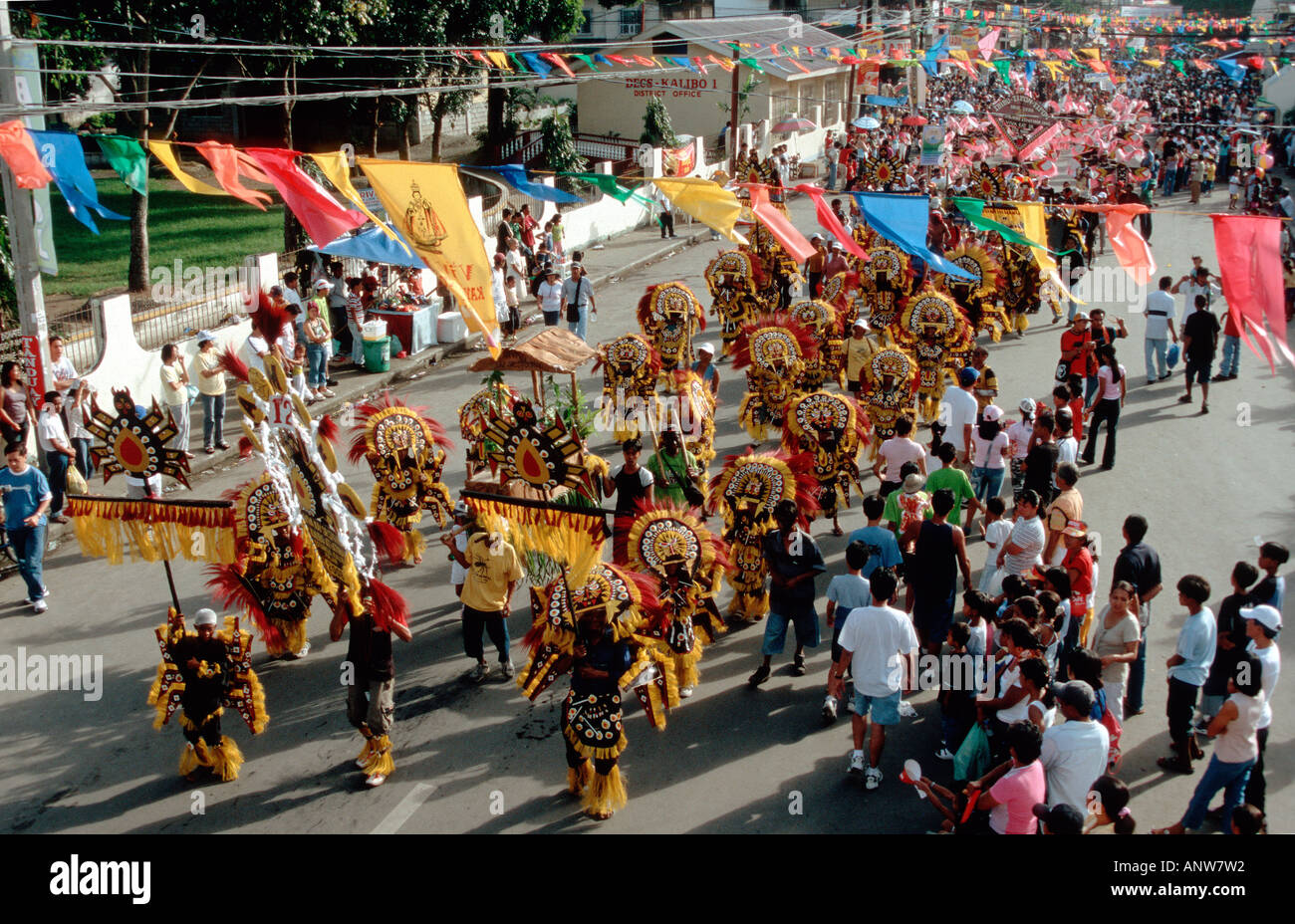 Philippines, Aklan Kalibo, dancer at the Ati Atihan festival Stock ...