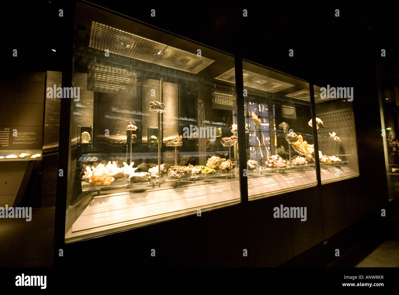 Natural History Museum stones mineral London Stock Photo - Alamy